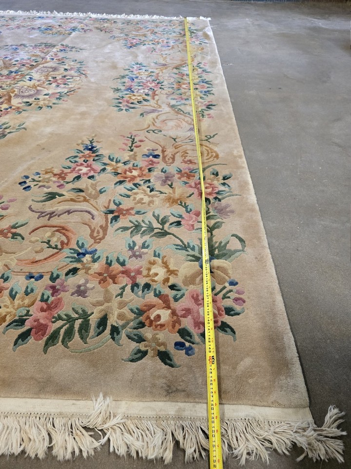 9x12 Vintage Chinese Aubusson Wool Rug | eBay