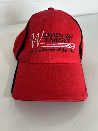 Women On Target NRA Red Hat Fabric One Size National Rifle Association ...