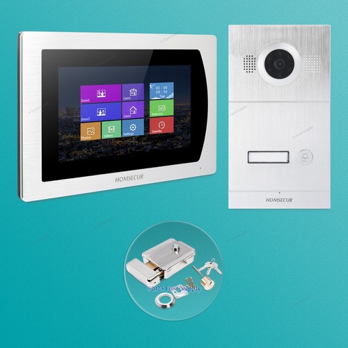 HOMSECUR 7" Wired Video Door Entry Security Intercom with Waterproof Camera | eBay