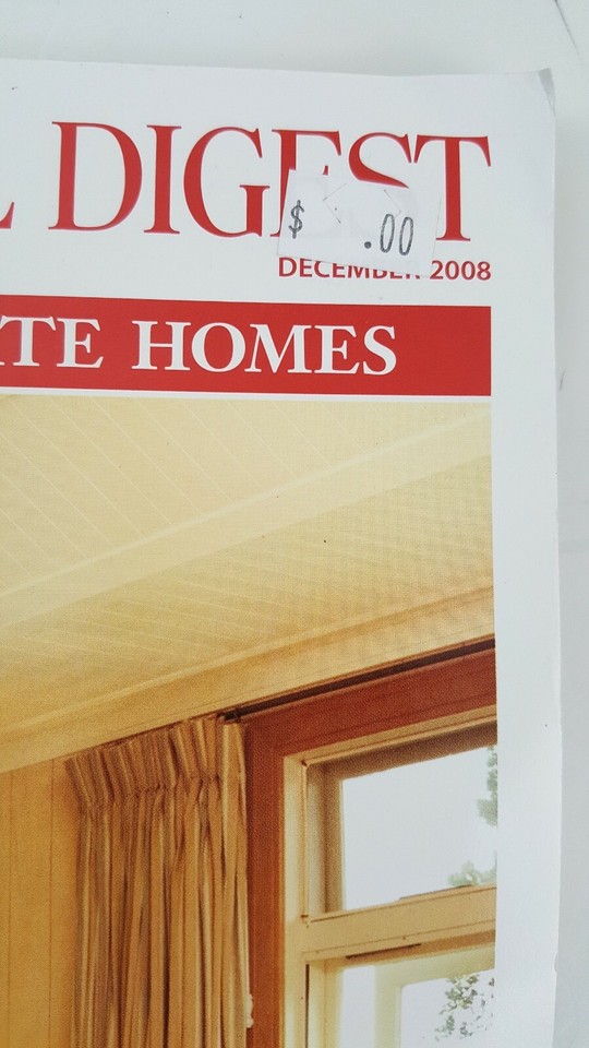 ARCHITECTURAL DIGEST Design Magazine December 2008 Inside Private Homes ...