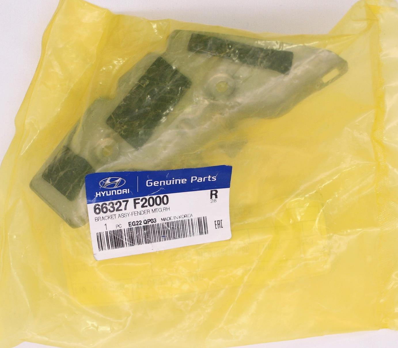 Hyundai OEM 17-18 Elantra-fender Lower Bracket Right 66327F2000 for ...