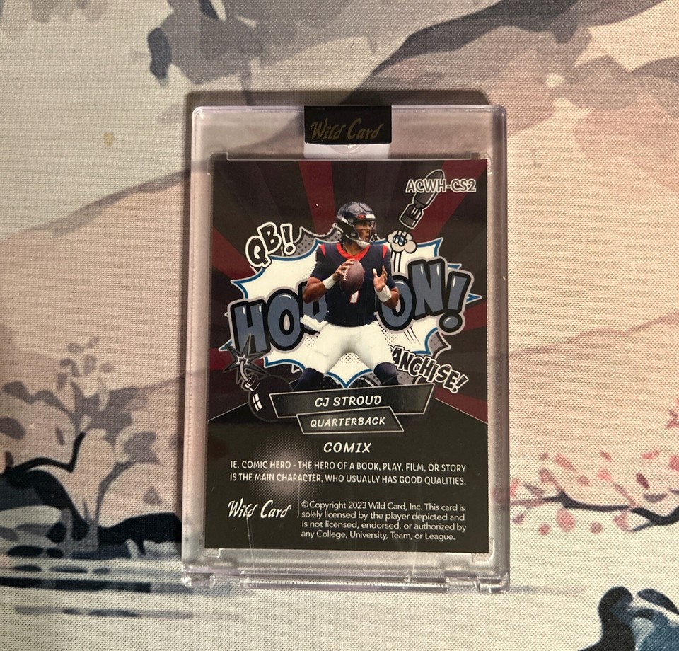 Rookie CJ stroud 10/12 rare wild card alumination champs | eBay