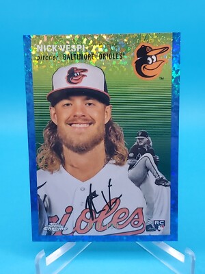 Nick Vespi 2023 Topps Chrome Platinum Anniversary RC #91 Blue Mini ...