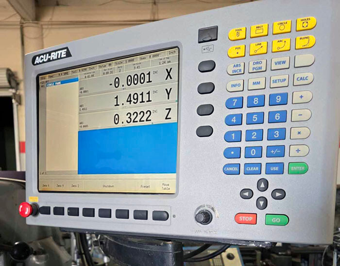 SHARP LMV 2-Axis CNC Milling Machine w/ 42"x9" Table, Pwr Drawbar ...