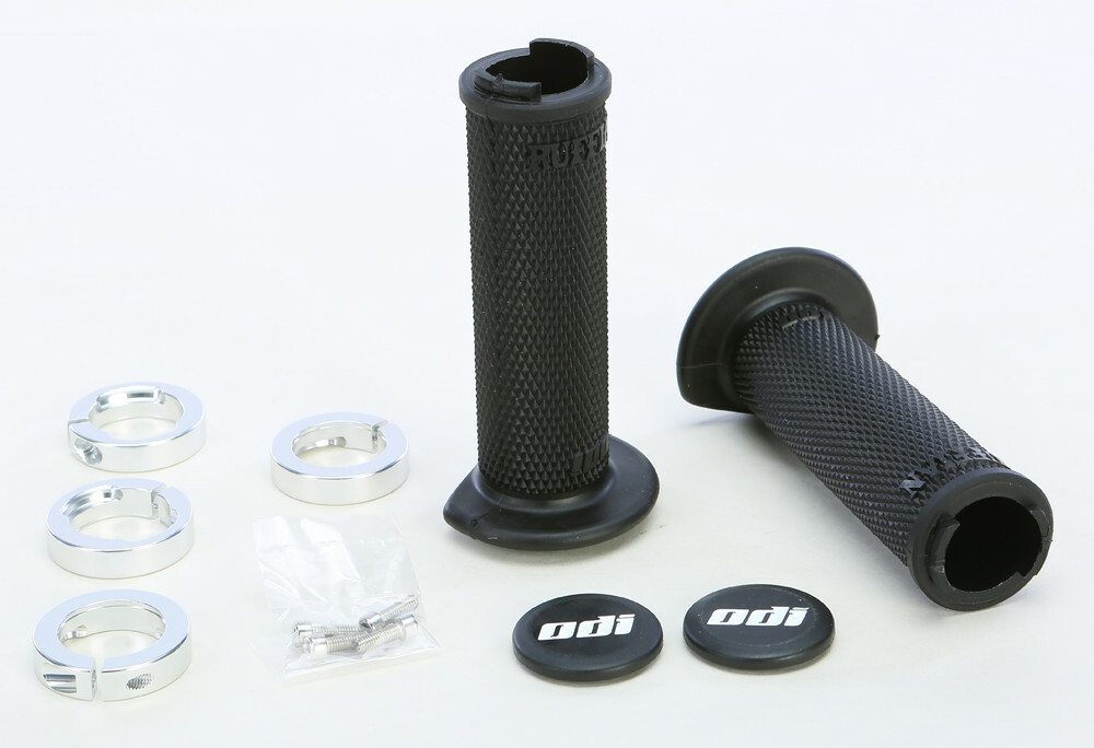 ODI - J31RFB-S - 120mm Ruffian ATV Lock-On Grips, Silver Clamp for sale ...