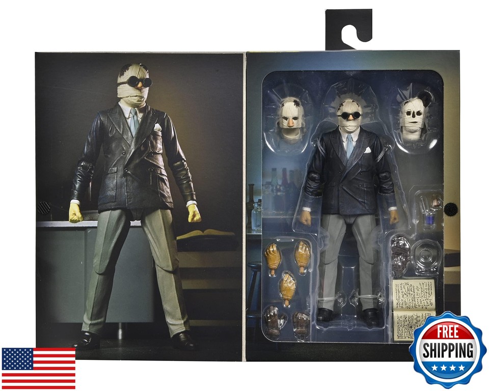 NECA - Universal Monsters - 7” Scale Action Figure - Ultimate Invisible ...