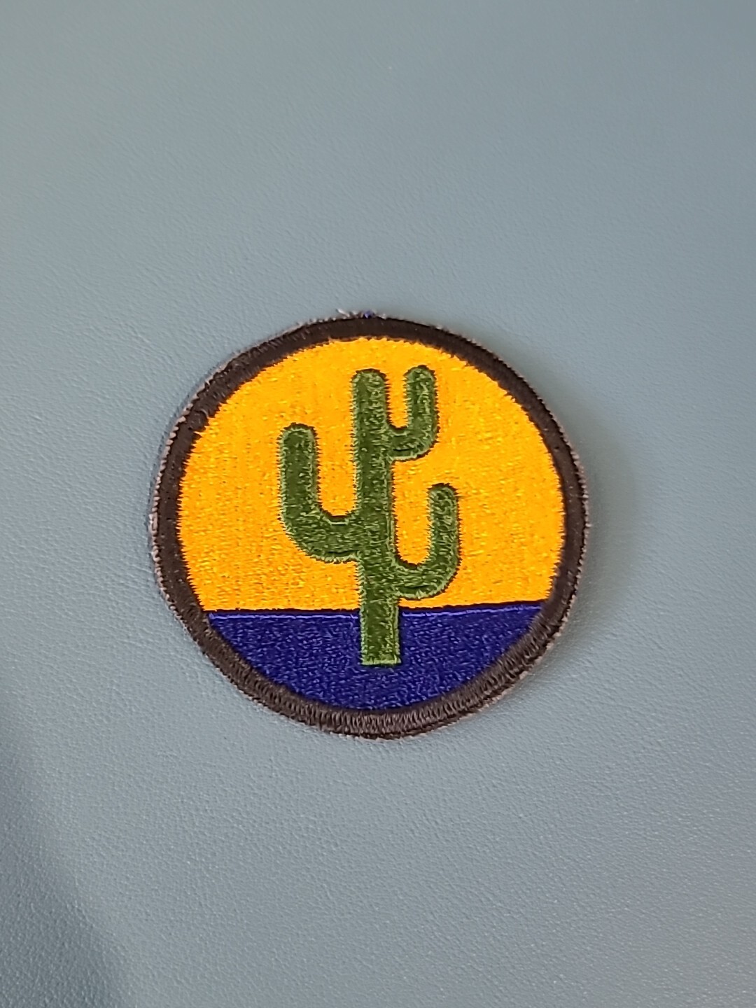 103rd Infantry Division-Cut Edge-Snow Back Patch---------------Original ...