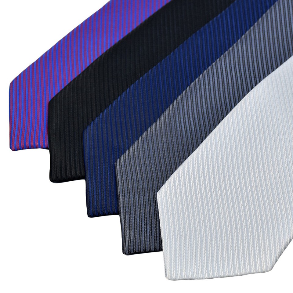 Men’s Plain Color Necktie Wedding Party Formal 8CM Wide Neck Ties ...