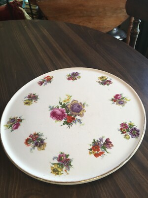 ROMARCO WARE ENGLAND CAKE SERVER OR SERVING PLATTER 11" BEAUTIFUL ...