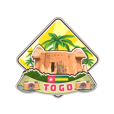 togo Refrigerator magnet 3D travel souvenirs wood craft | eBay