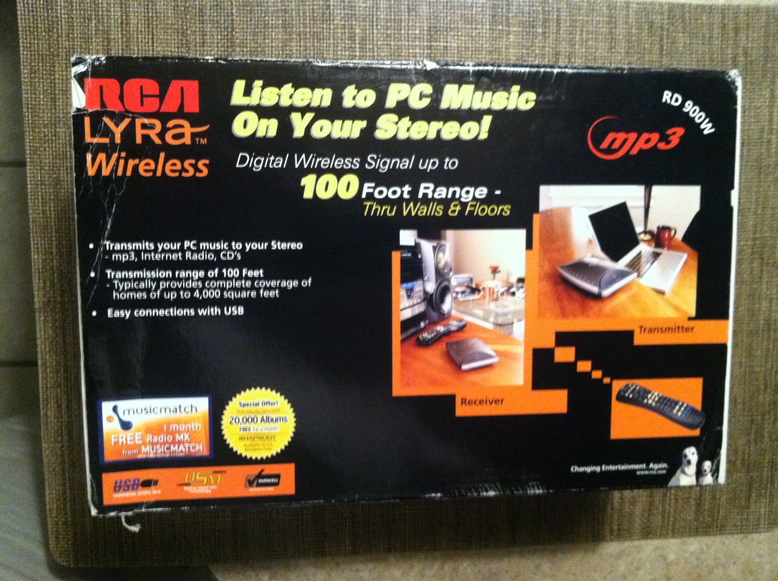 New RCA Lyra Wireless RD900W with Digital Sound Mix Technology ...