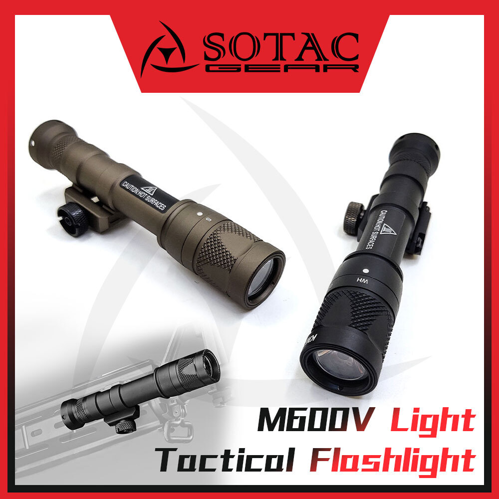 SOTAC M600V Dual Fuel Scout Light 1400LM LED Flashlight Strobe Torch ...