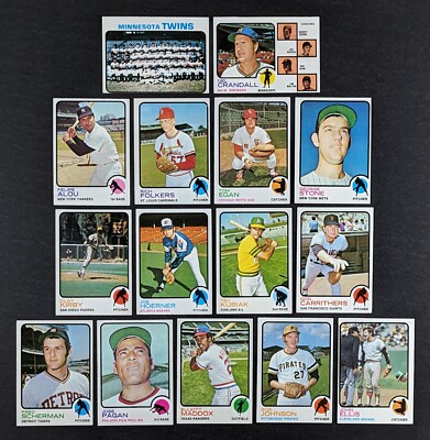 1973 Topps Baseball Set Break 15 Cards High Numbers | eBay