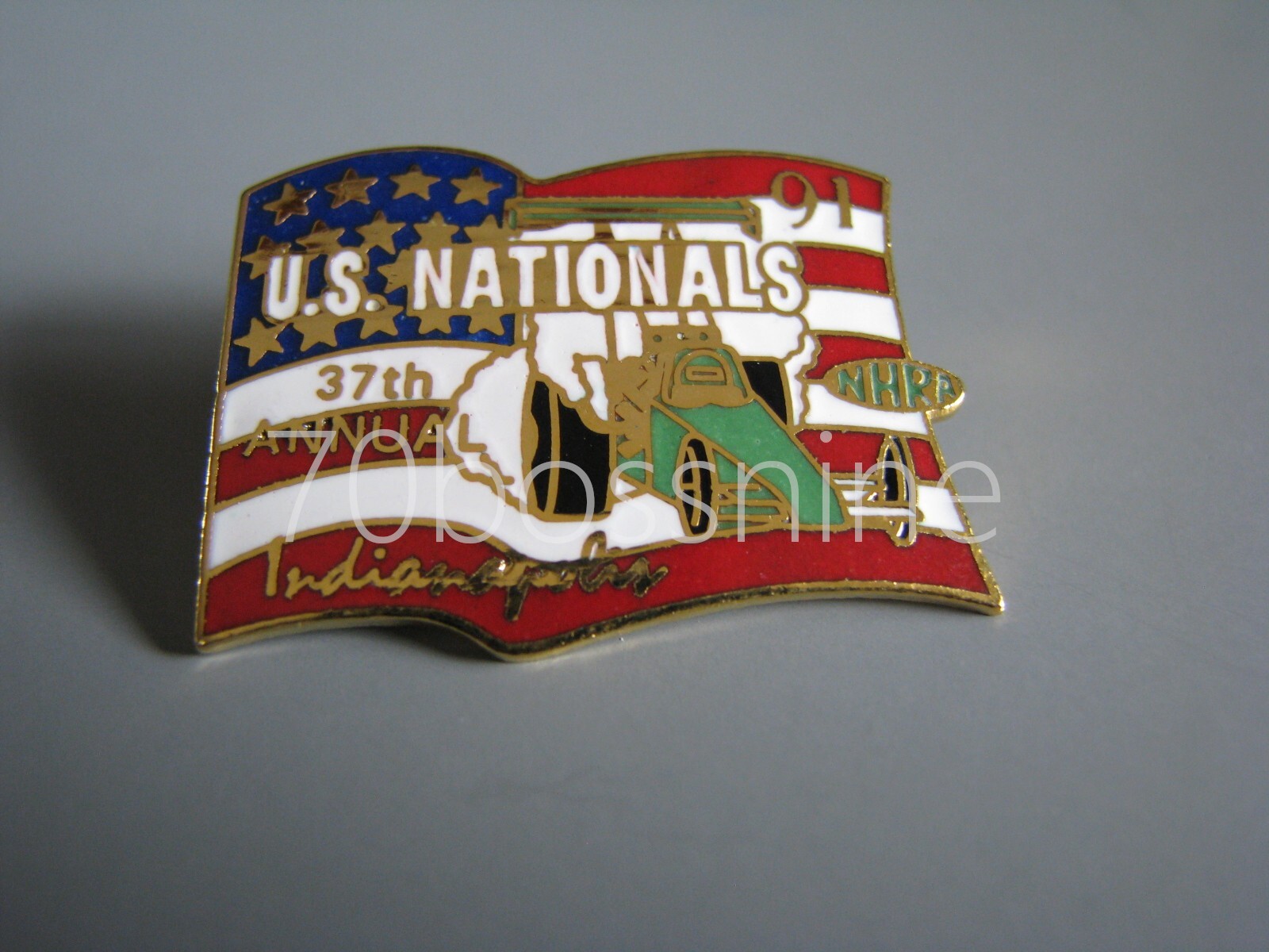 1991 U.S. NATIONALS INDIANAPOLIS INDY NHRA DRAG RACING EVENT HAT PIN ...