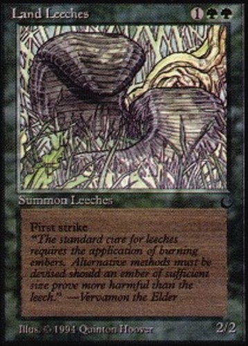 4x Land Leeches ~ Moderately Played The Dark MTG Magic x4 4 UltimateMTG ...