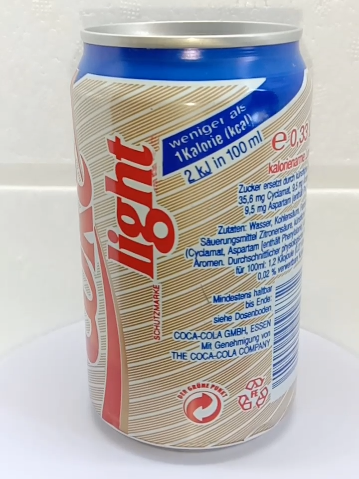 Empty Coca-Cola Can LIGHT 330ml. Germany 1994 Top Open! | eBay