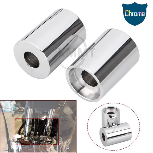 Motorcycle CNC 1.5" Chrome Riser Extensions For Harley Softail FXST ...
