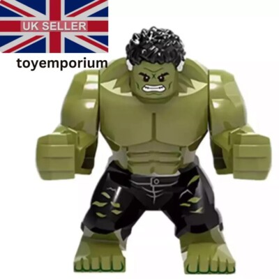INCREDIBLE HULK LARGE 7.5cm, custom Lego Minifigure, Building Block ...