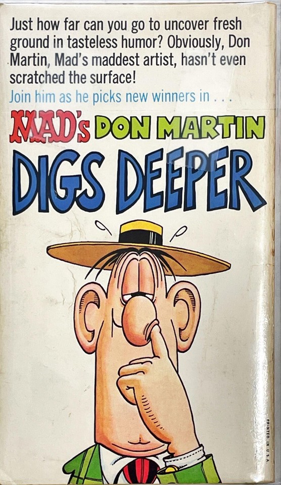 MAD Magazine Paperback Book: Mad's Don Martin Digs Deeper [ Warner ...