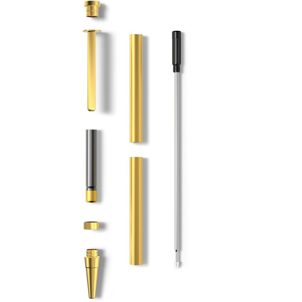 Pen Kits for Woodturning 10 Pack Premium Slimline Pen Turning Supplies ...