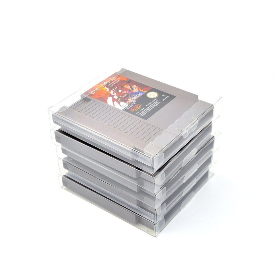 New Sleeves Carts Box Cartridge Protectors Crystal Clear Case For ...