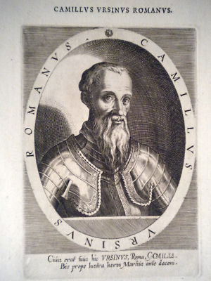 M Camillo Orsini Condottiero incisione originle 1650 Roma | eBay