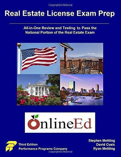 Real Estate License Exam Prep: OnlineEd Edition - Paperback - VERY GOOD ...
