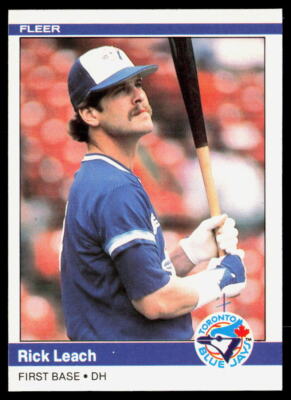 Rick Leach 1984 Fleer Update #U-71 NMT | eBay