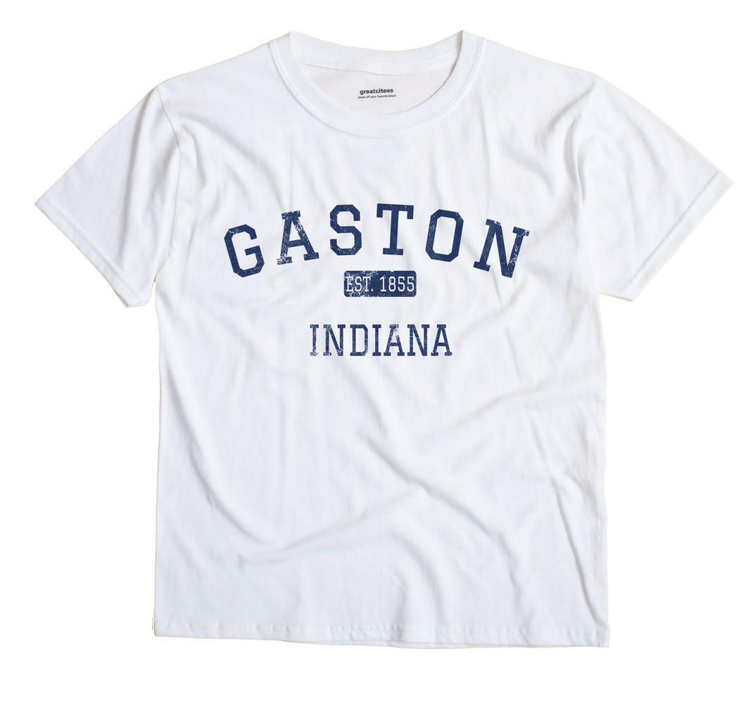 Gaston Indiana IN T-Shirt EST | eBay