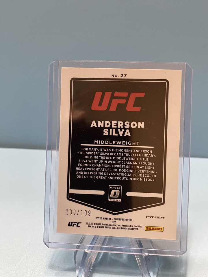 2022 Donruss Optic UFC RED PRIZM #/199 ANDERSON SILVA NO. 27 | eBay