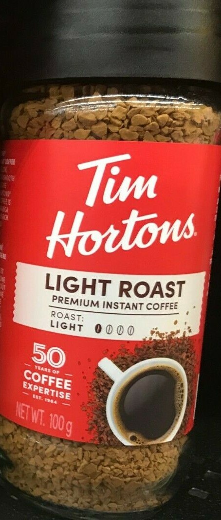 TIM HORTONS LIGHT ROAST PREMIUM INSTANT COFFEE 100g FROM CANADA | eBay