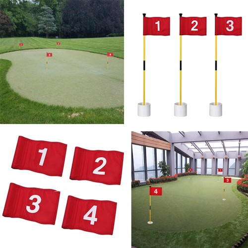 1XGolf Flag with Tube Inserted Mini Putting Green Flags for Golf ...