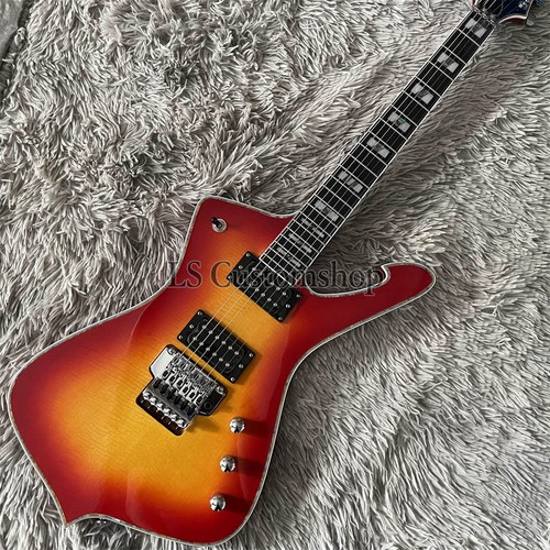 Custom Shop Cherry Sunburst Iceman Electric Guitar Chrome Floyd Rose ...