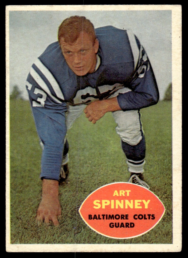 1960 Topps Art Spinney / Baltimore Colts #7 | eBay