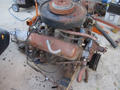 1971 or 72' Pontiac 350 Engine w/ BOP TH350 Transmission from 71' Le ...
