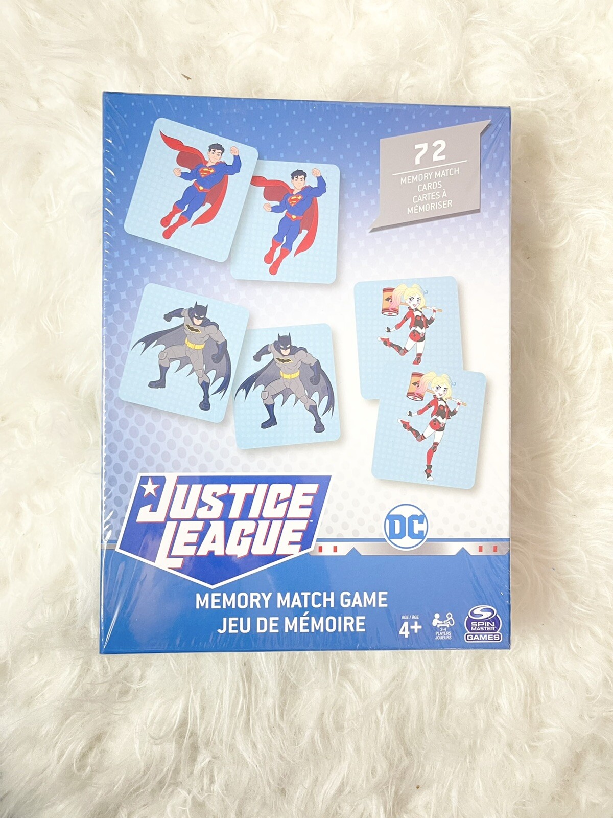 Justice League Memory Match Card Game DC Ages 4+ Batman Superman NEW ...