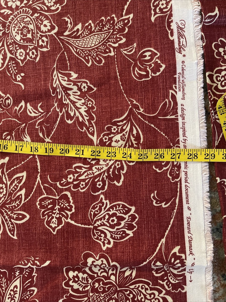 Everard Damask Colonial Williamsburg 2 Yards Colonial Style Interiors