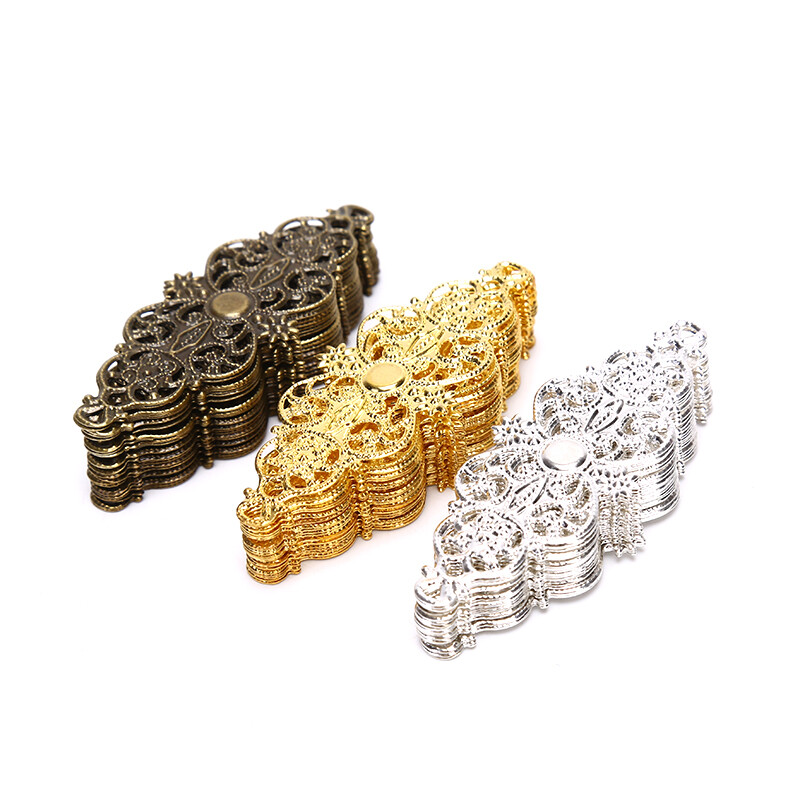 20Pcs Filigree Flower Wrap Connector Crafts DIY Embellishments Findings ...