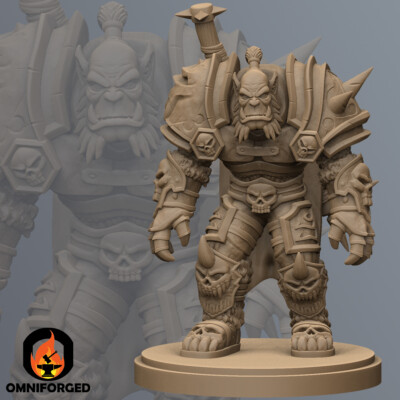 Nazgrim Warcraft Orc Death Knight Miniature 3D Printed Figure | eBay