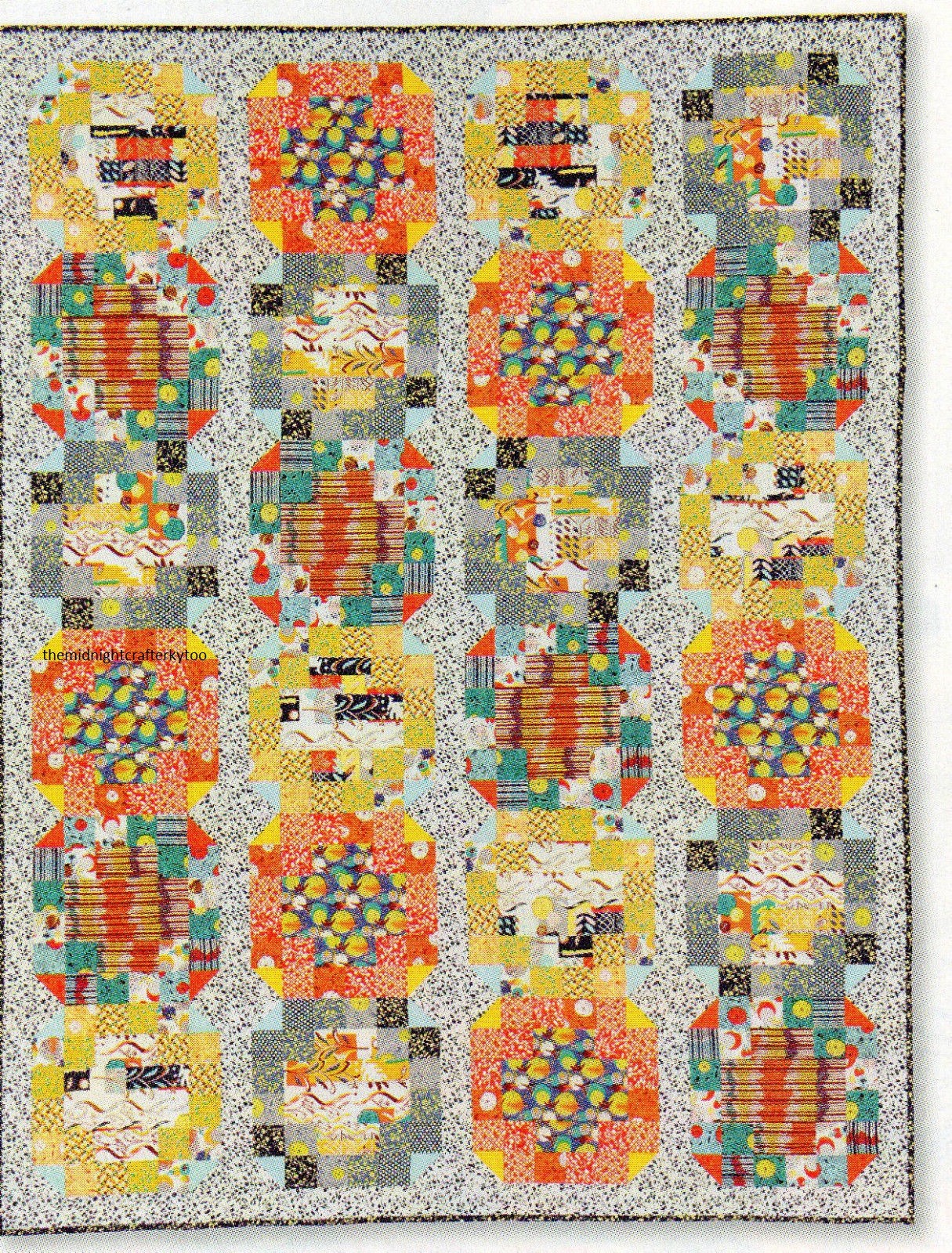 Farmhouse Patchwork Quilt Pattern Pieced ED | eBay