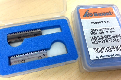 2 x GARANT Wendeplatten für Innengewinde 60° 1,5mm/ Art. 218057 1,5 NEU ...