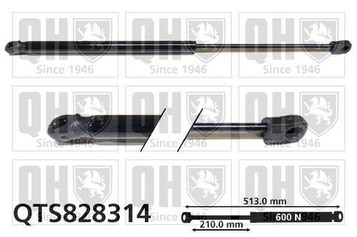 Boot Gas Strut fits AUDI A1 8X 1.2 10 to 15 CBZA Spring Lift Tailgate ...