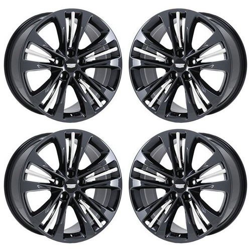 20" CADILLAC CT6 PVD BLACK CHROME WHEELS-C RIMS FACTORY OEM 4764 ...