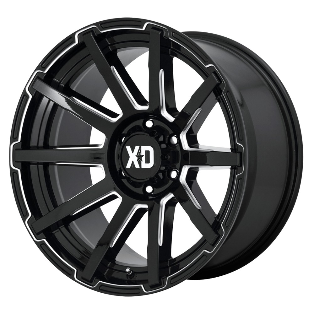 XD SERIES XD847 Outbreak 17X8 5X114.3 Offset 35 Gloss Black Milled (Qty ...