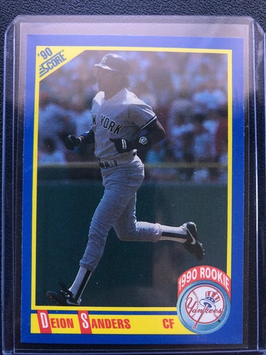 1990 Score Baseball Deion Sanders Rookie Card #586 | eBay