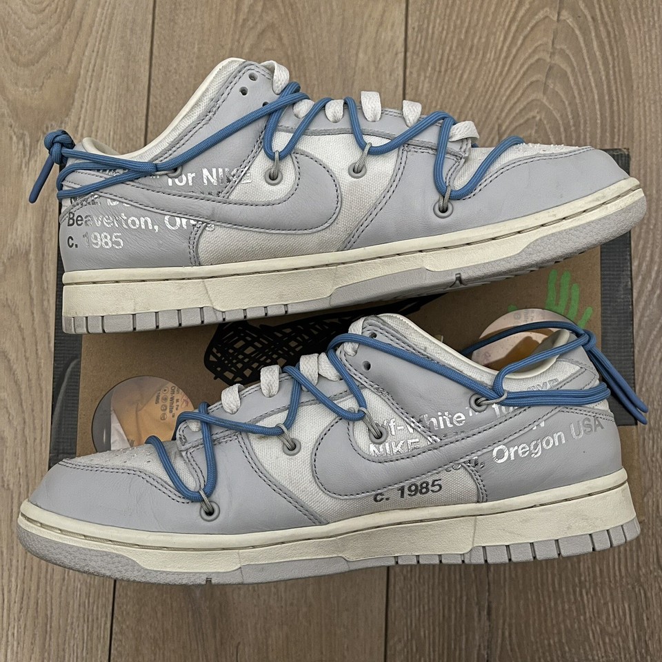 Nike X OFF-WHITE Dunk Low 'Lot 5 of 50' Size 9 | eBay