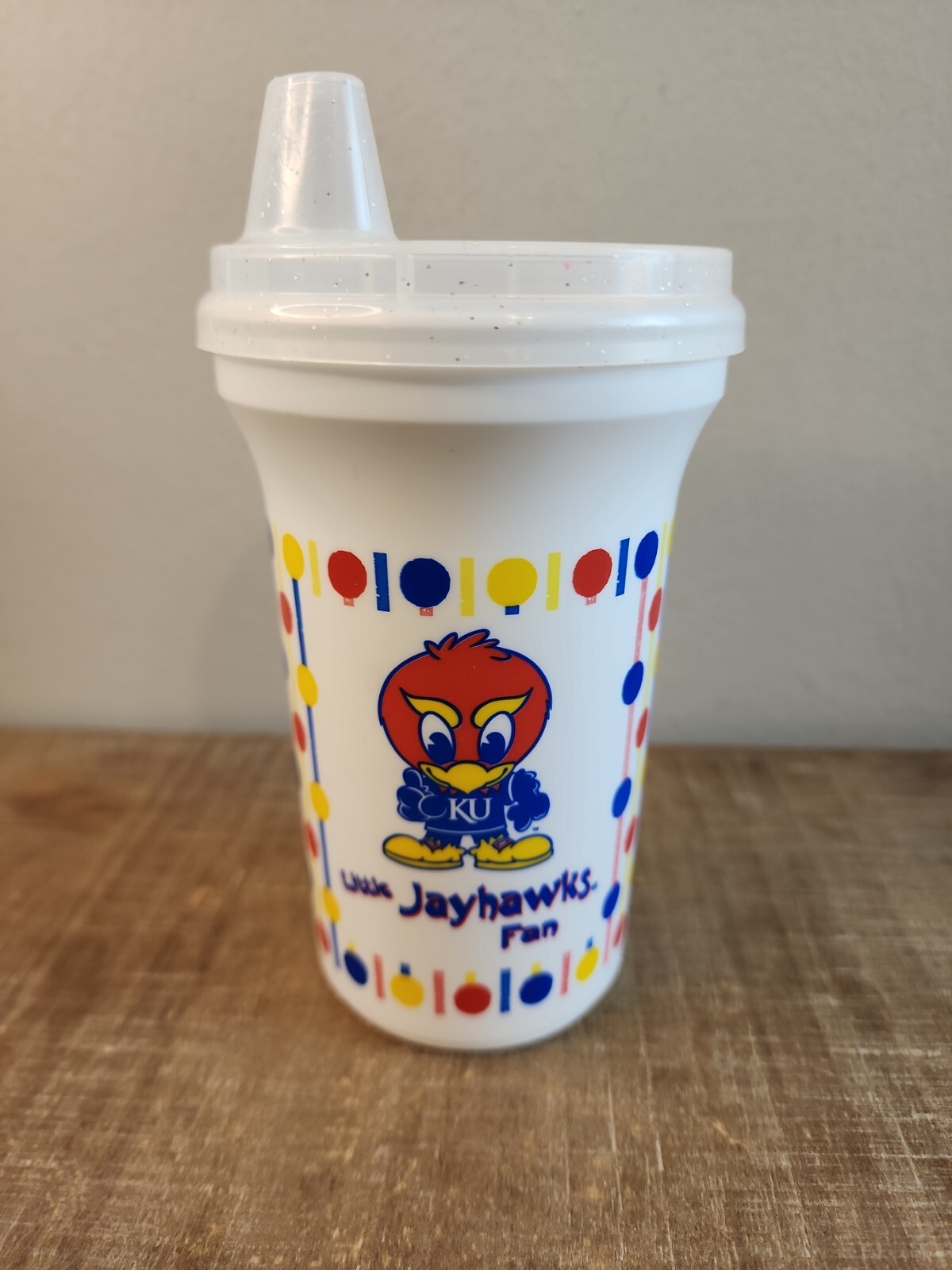 Kansas Jayhawks Sippy Cup with Spill Resistant Lid little Jayhawk Fan ...
