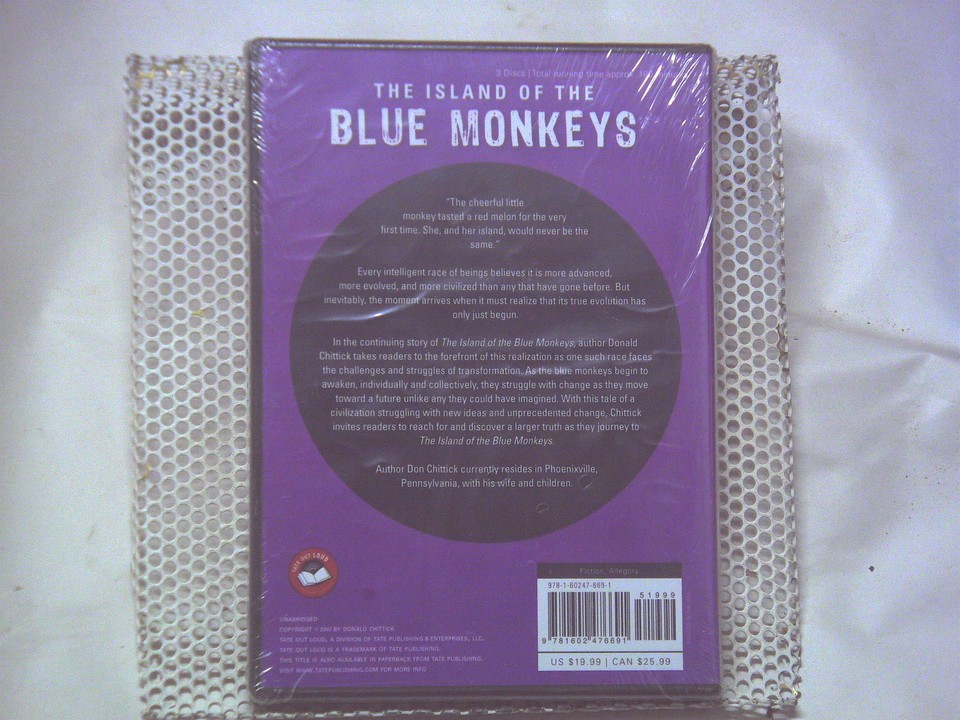 New sealed The Island of the Blue Monkeys Book 2 by Donald Chittick[CD ...