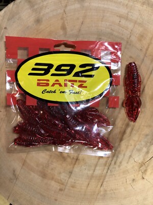392 Baitz 3” Weed Demon 20ct pack Red Bug Beaver Style Creature Bait | eBay