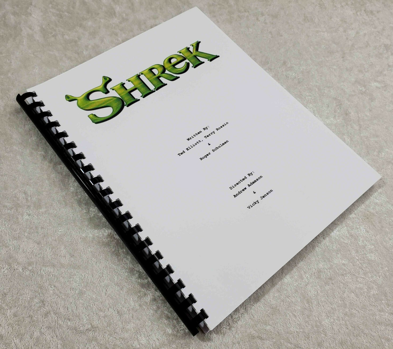 Shrek Movie Script Reprint Full Screenplay Myers Film Free shipping ...